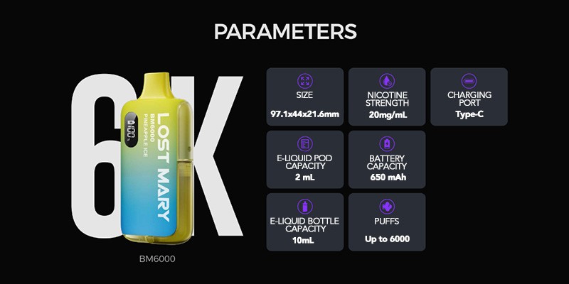 Lost Mary BM6000 Big Puff Disposables | 3 for £30