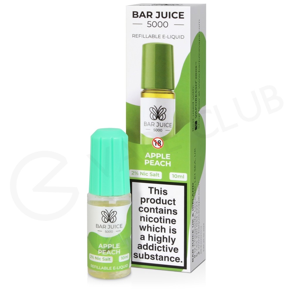 Apple Peach Nic Salt E-Liquid by Bar Juice 5000