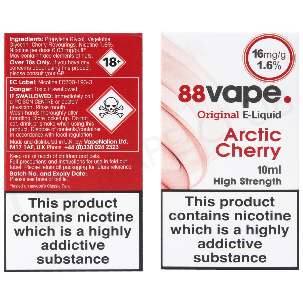 Arctic Cherry E-Liquid by 88Vape