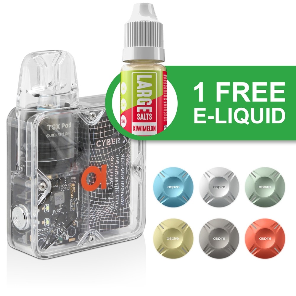 Aspire Cyber X Vape Kit - Free E-Liquid