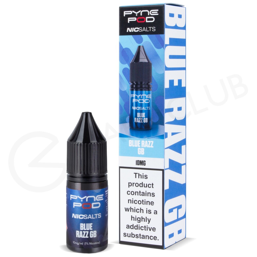 Blue Razz GB E-Liquid by Pyne Pod Nic Salts