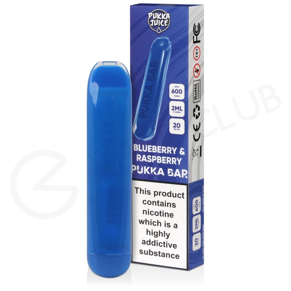 Blueberries Raspberries Pukka Bar Disposable Vape