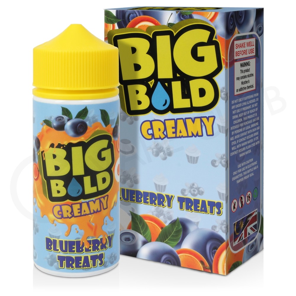 Blueberry Treats Shortfill E-Liquid by Big Bold Creamy 100ml