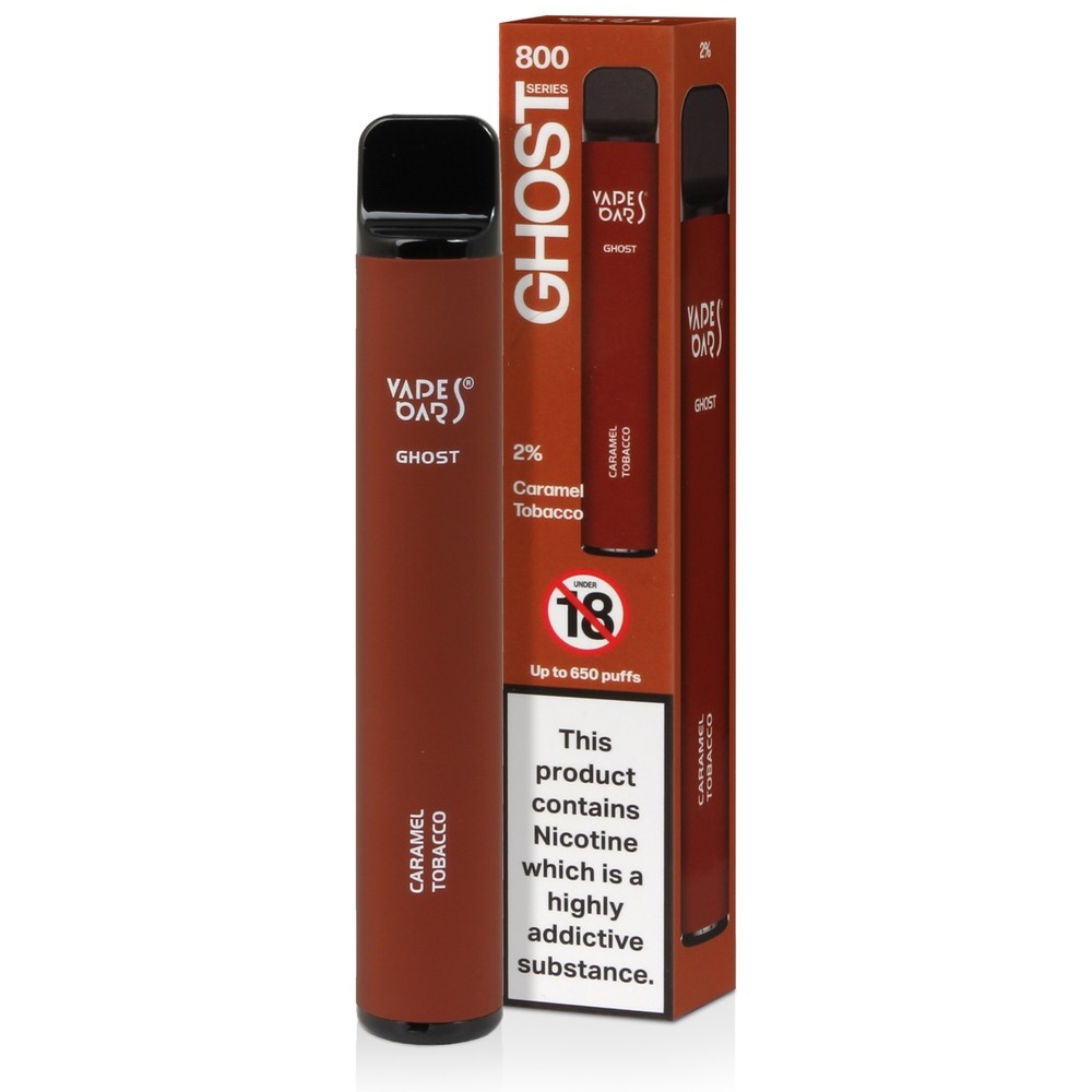Caramel Tobacco Vapes Bars Ghost 800 Disposable Vape