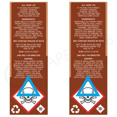 Crispy Coffee Nic Salt E-Liquid by Large Juice