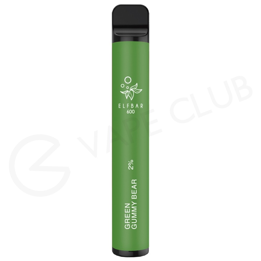 Green Gummy Bear Elf Bar Disposable Vape