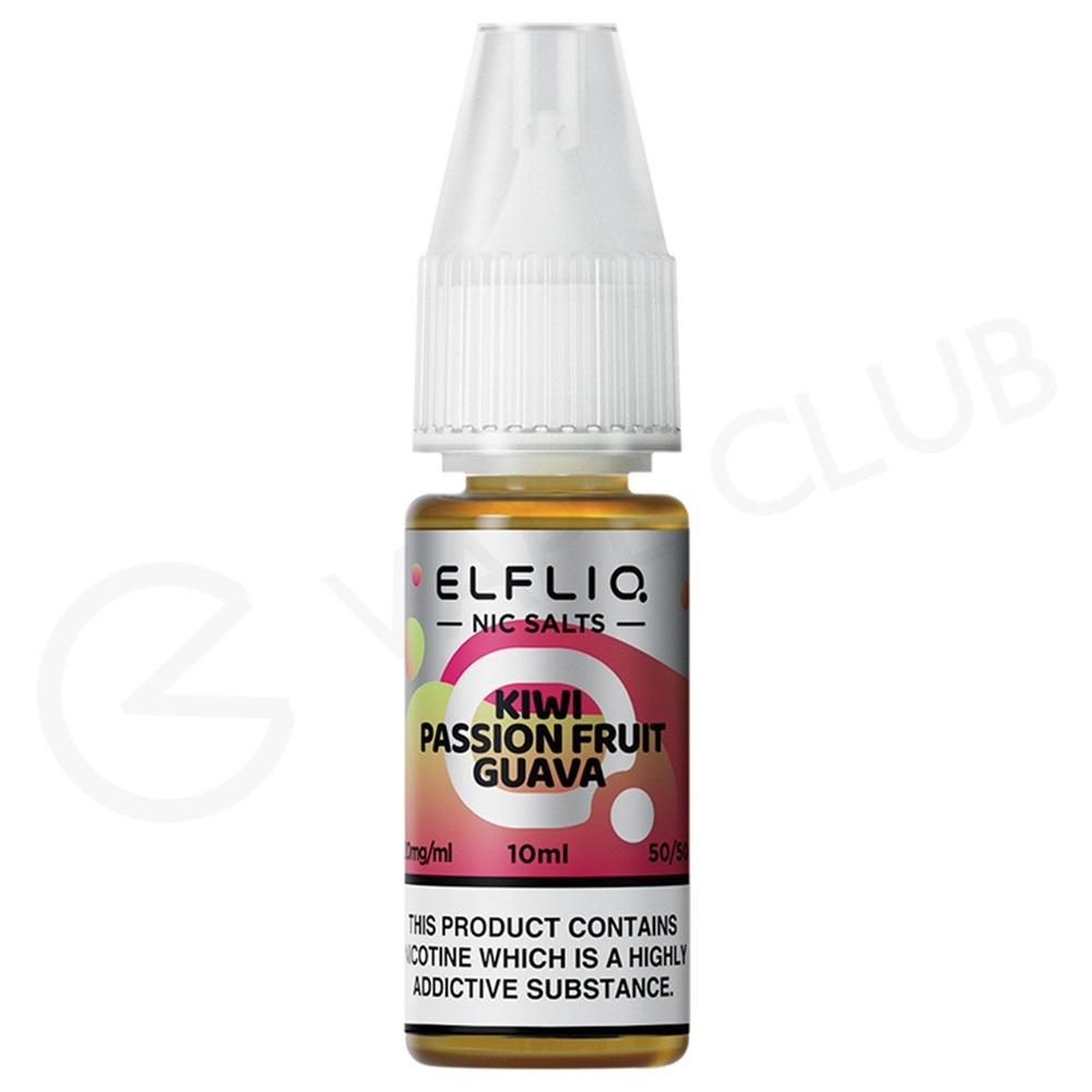 Kiwi Passion Fruit Guava Nic Salt E-Liquid by Elf Bar Elfliq