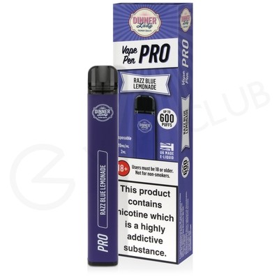Razz Blue Lemonade Dinner Lady Vape Pen Pro Disposable Vape
