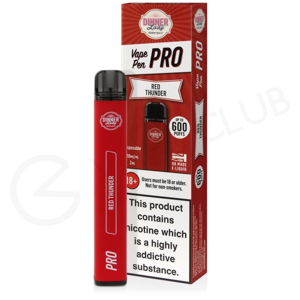 Red Thunder Dinner Lady Vape Pen Pro Disposable Vape