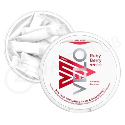Ruby Berry Nicotine Pouch by Velo | 3 for £18