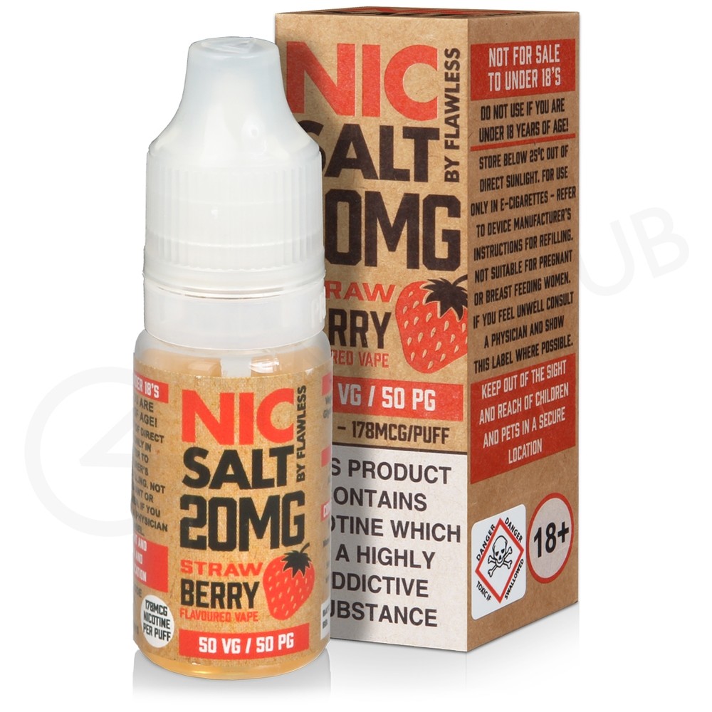 Strawberry Nic Salt E-Liquid by Flawless