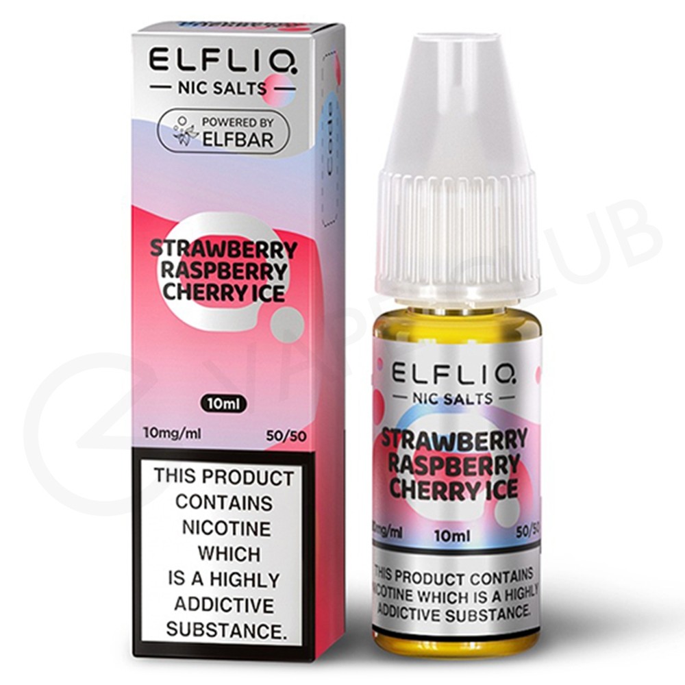 Strawberry Raspberry Cherry Ice Elf Bar Elfliq E-Liquid | 3 for £10